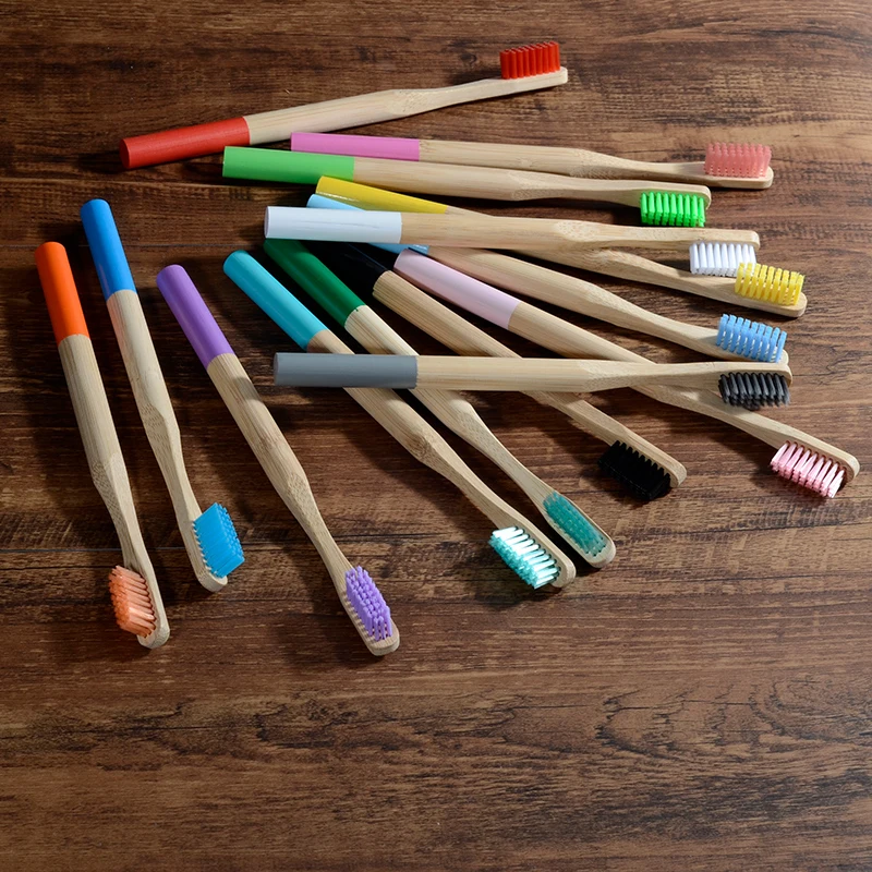 10 pack Bamboo Toothbrush Medium Bristles Biodegradable Plastic Free ...