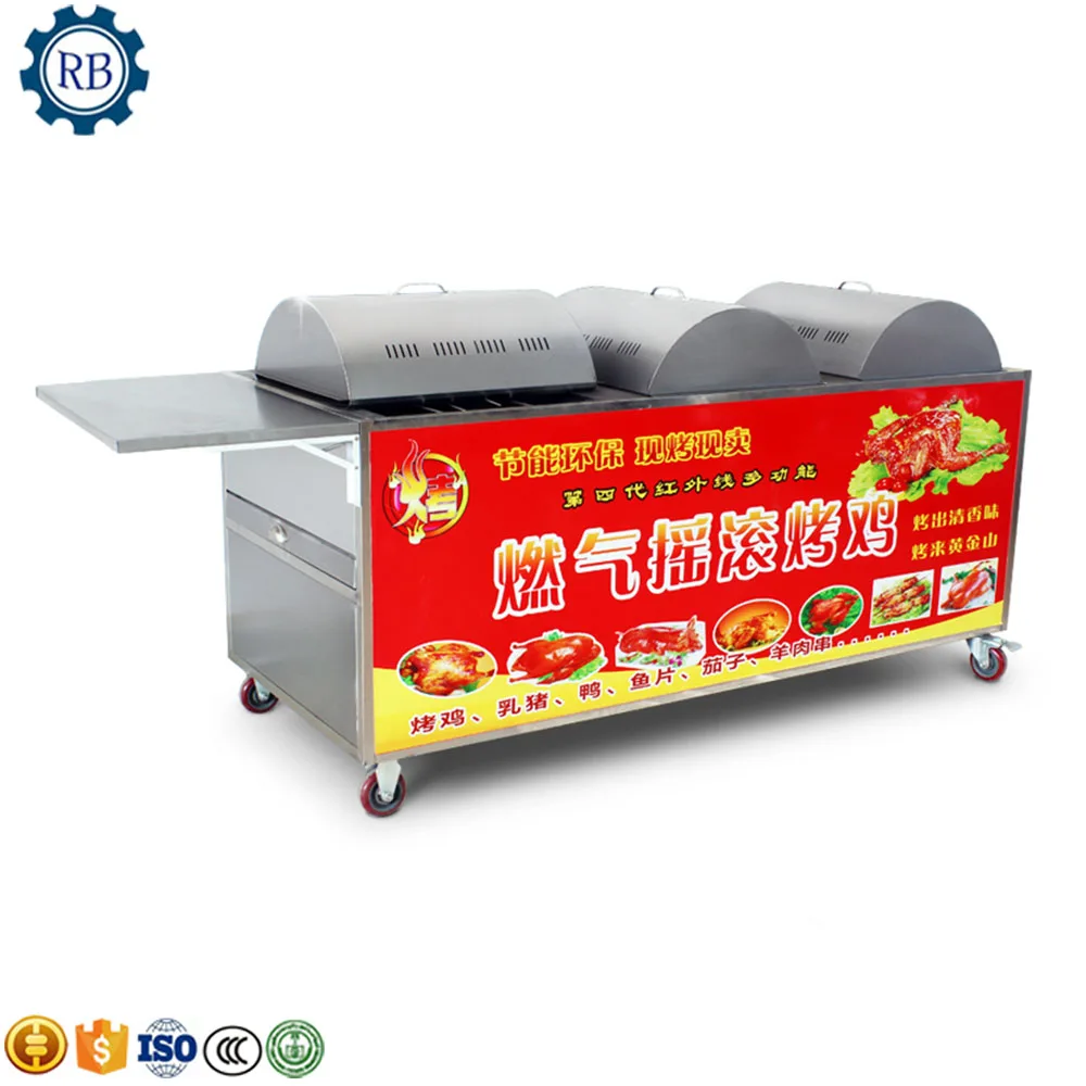 Professional Smokeless Barbeque Skewer Rotator Chicken