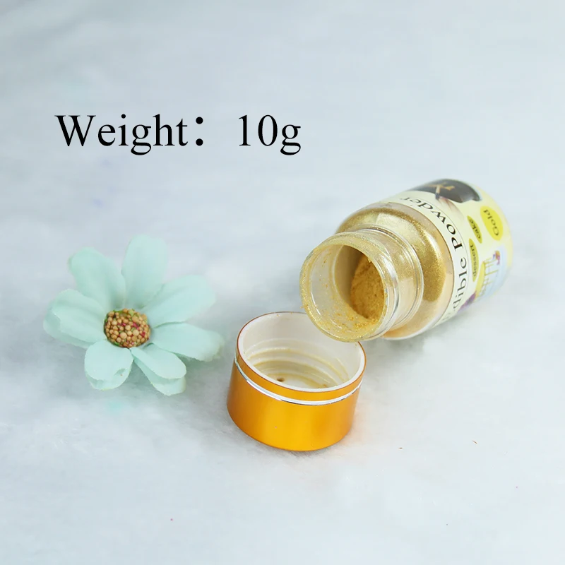 Edible Food Coloring Gold Food Powder 10g Dye for Cake Decorations ...