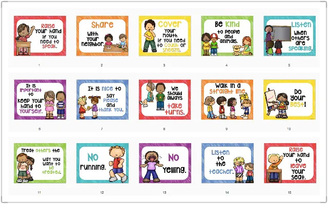 15 artículo decoración de código en inglés reglas de sala de clases en ...