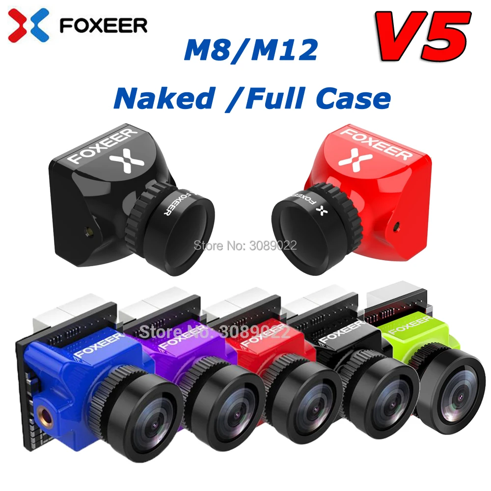 Foxeer Predator Micro V5 Camera 16:9/4:3 PAL/NTSC switchable 1.7mm lens ...