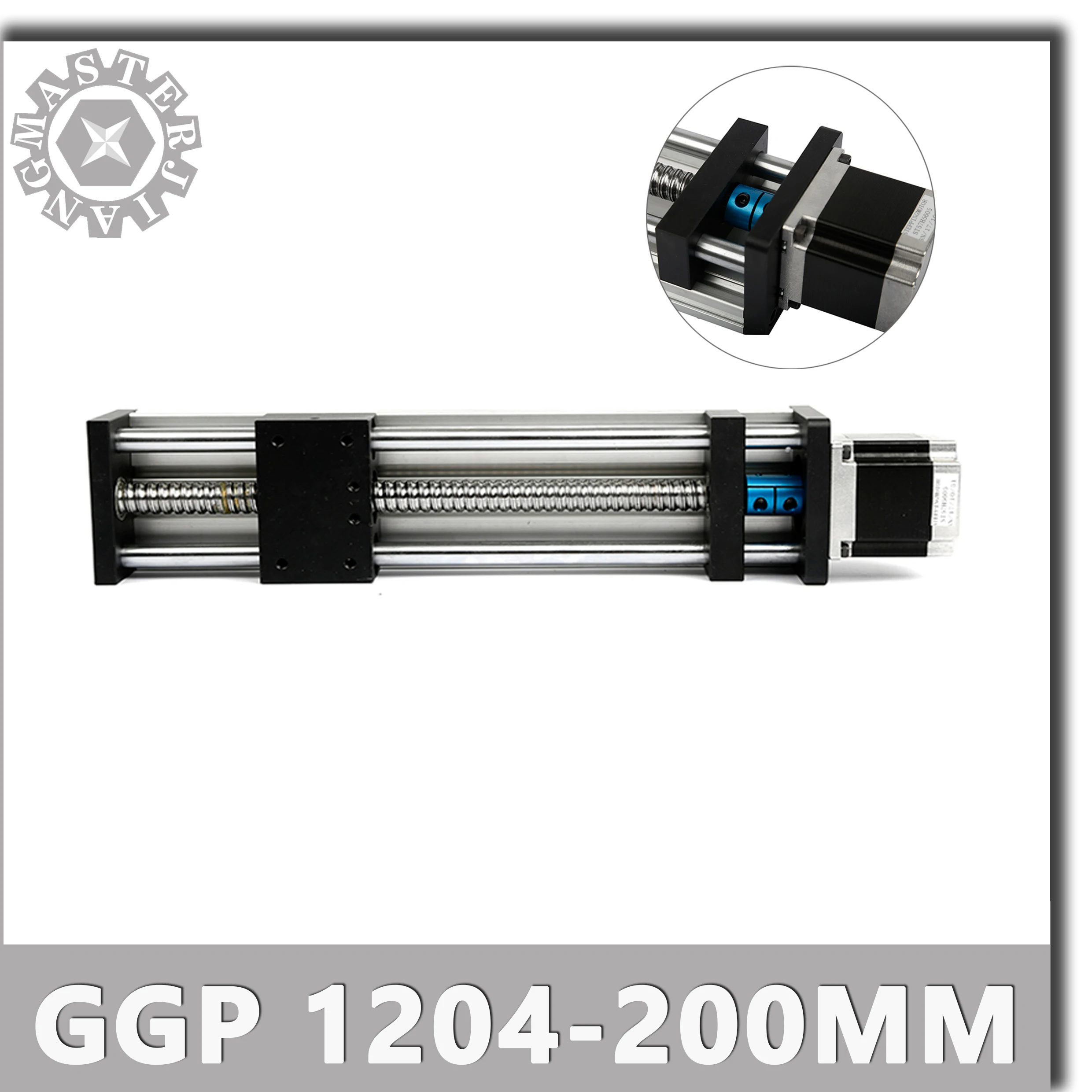 Linear Guide Rails System GGP SFU1204 200mm Ball Screw Actuator Module ...