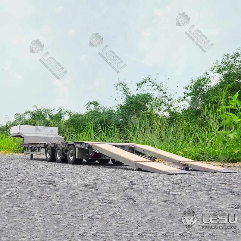 Lesu Metal Hydraulic Trailer Remote Control Cars For Adults Electronic ...