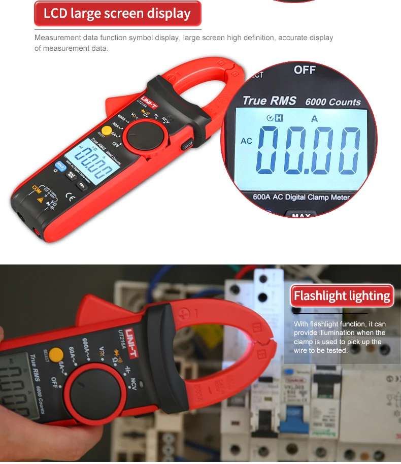 UNI-T UT216D True RMS Digital Clamp Meter
