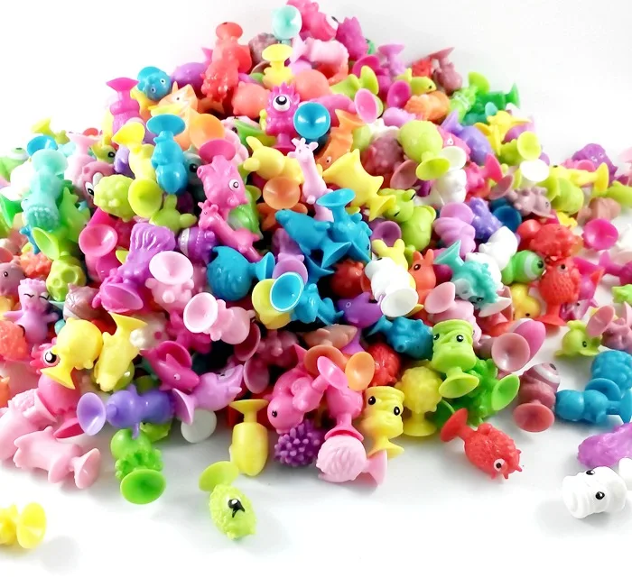 25-100pcs/lot Cute Monster Sucker Animal Plastic Sucker Toys Figures ...