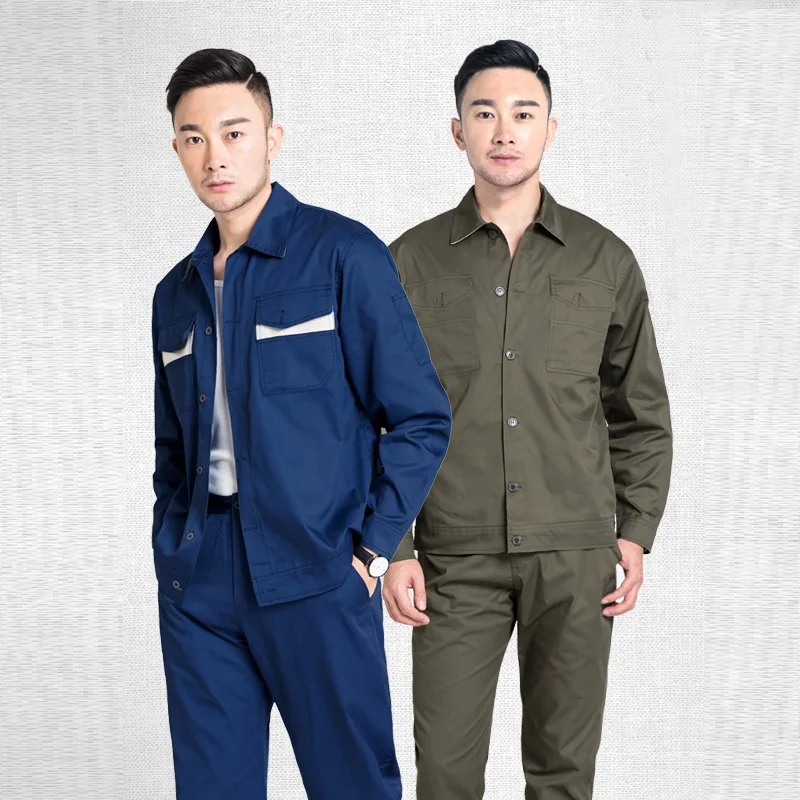 Summer-Thin-Working-Uniforms-Pure-Cotton-Breathable-Wear-resistant-Long ...