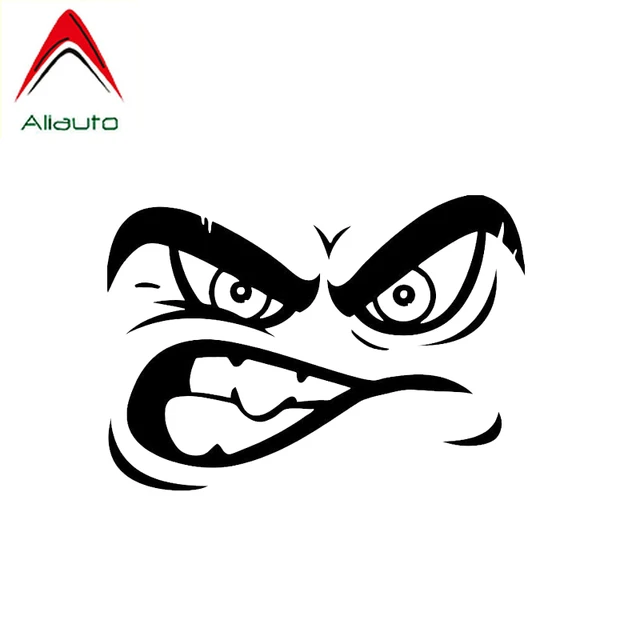 Angry Silhouette Face