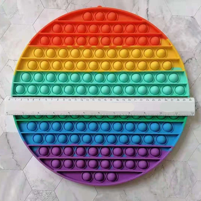 30cm Big Size Popper Fidget Toys Push Bubble Pops Simple Dimple Anti ...