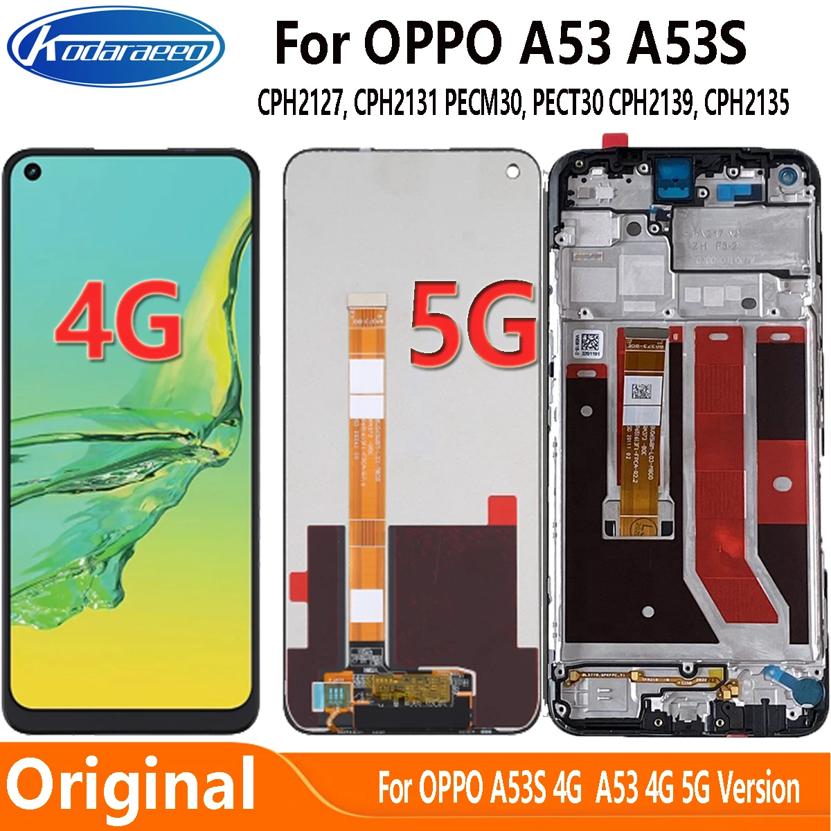 Origianl Screen For OPPO A53S A53 5G CPH2139 CPH2135 LCD Display Touch ...
