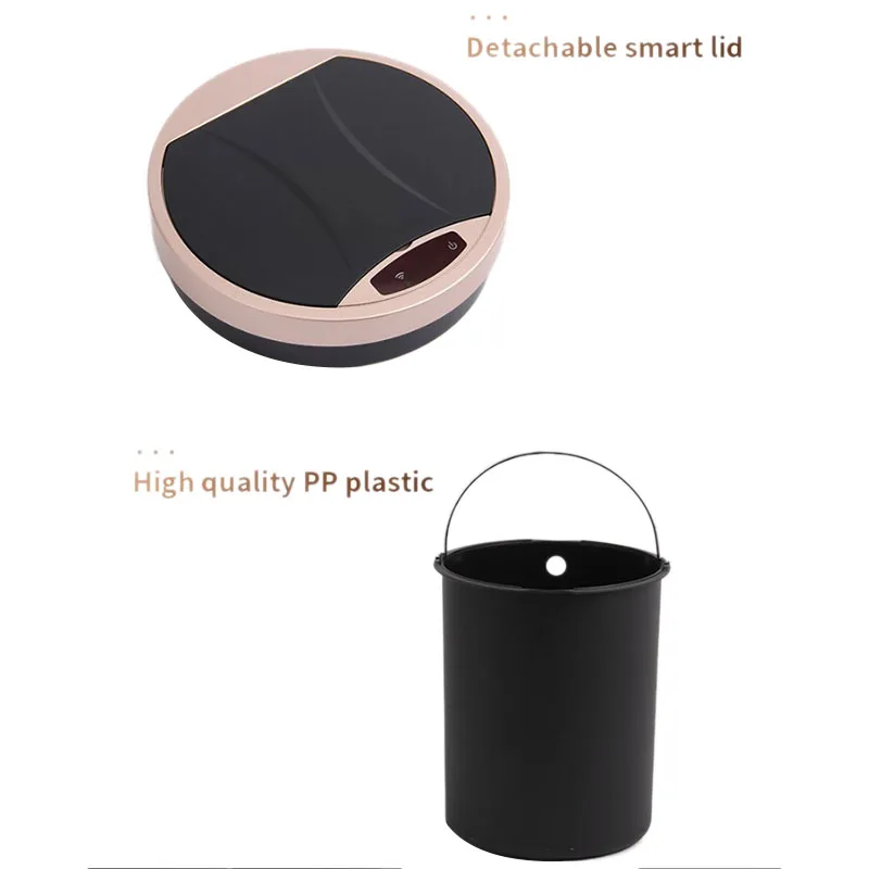 Inductive Type Trash Can Smart Sensor Home Bathroom Dustbin Storage ...