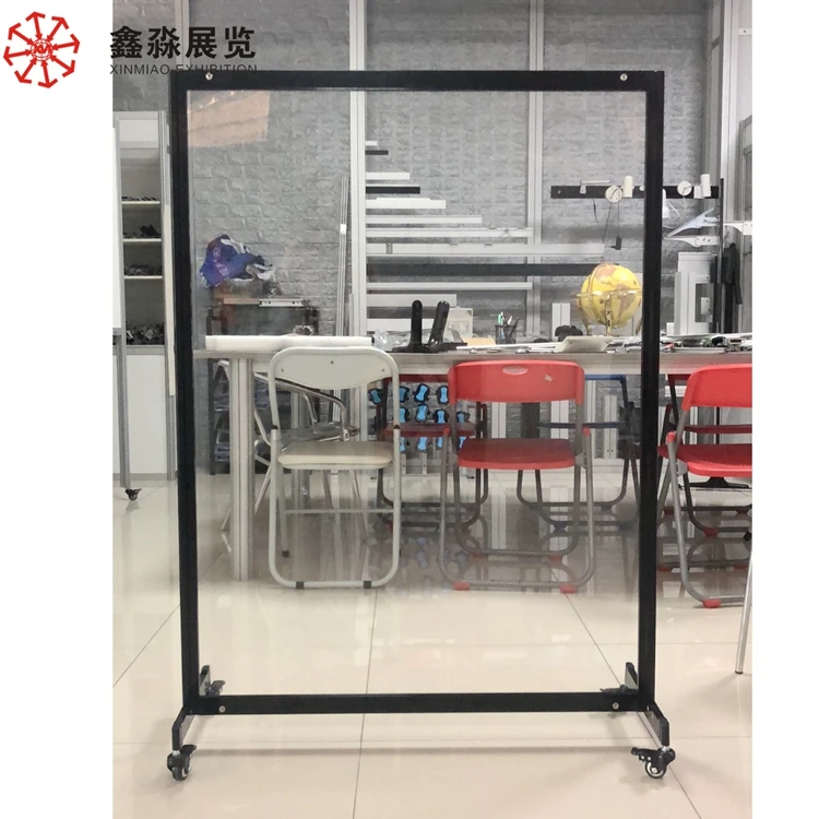 Translucent Panel Divider On Wheels