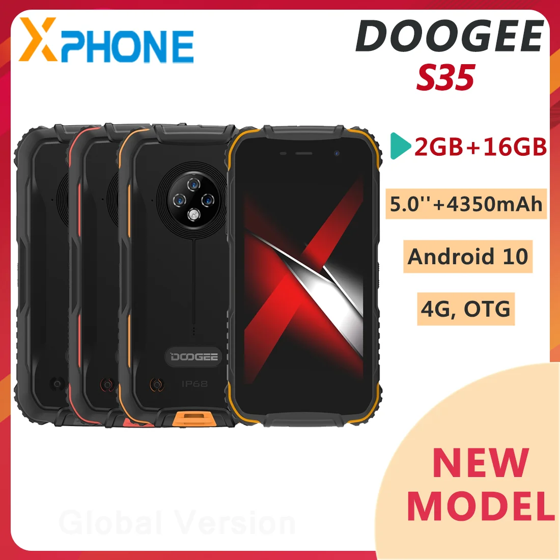 DOOGEE-S35-Rugged-Phone-2GB-16GB-IP68-IP69K-13MP-Triple-Camera-5-0-inch ...