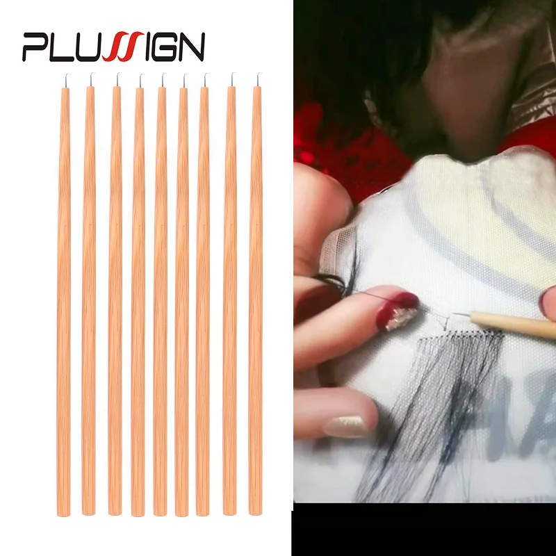 Plussign-Ventilated-Needle-For-Making-Lace-Frontal-Closure-Wigs-Wooden ...