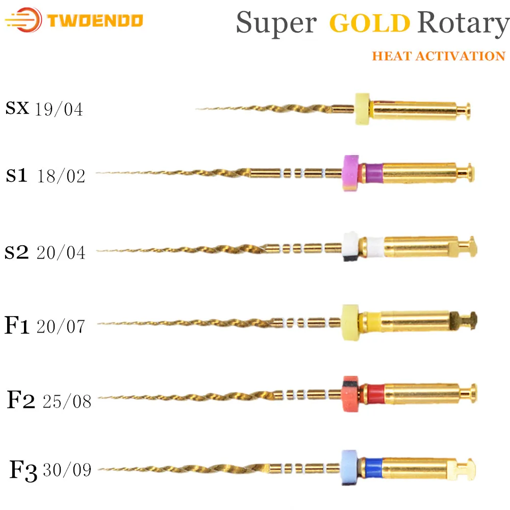 치과 기기 슈퍼 엔도 파일 골드 파일 엔진 사용 로터리 파일 골든 근관 Niti 치과 도구치과 근관 파일 Aliexpress