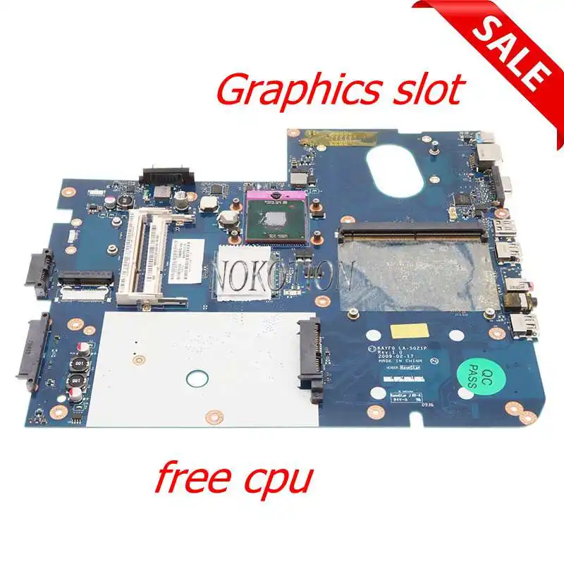 NOKOTION KAYF0 MBKAYF08989 LA-5021P Laptop Motherboard For Gateway NV78 ...