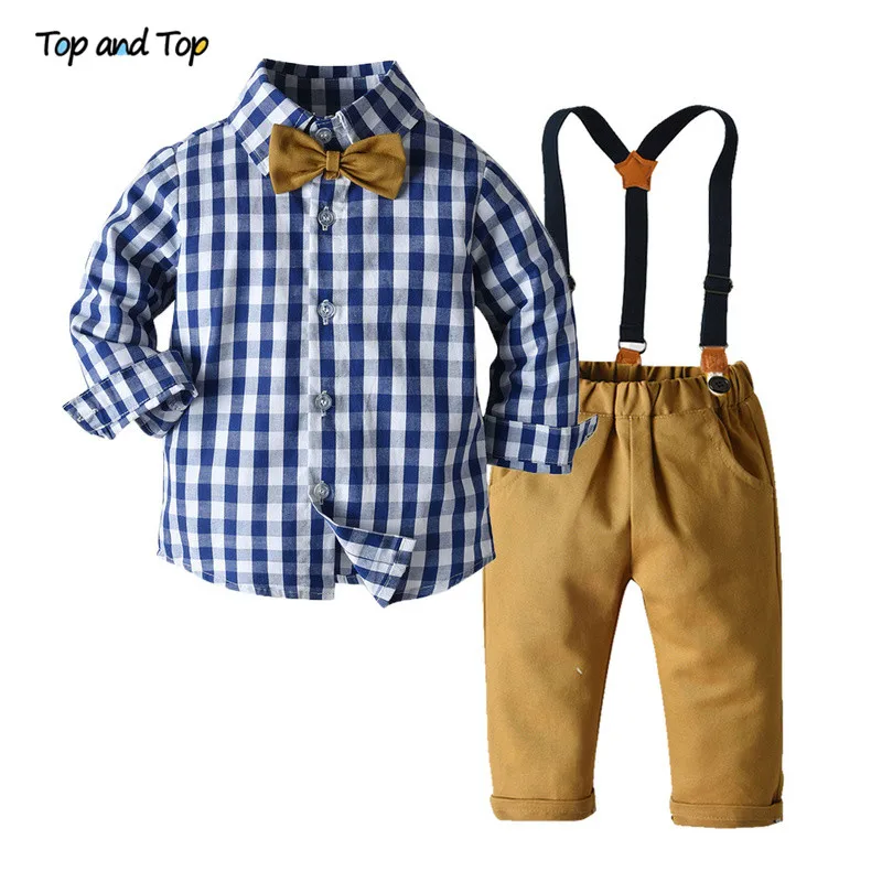 Top and Top Boys Clothing Sets Springs Autumn New Kids Boys Long Sleeve ...