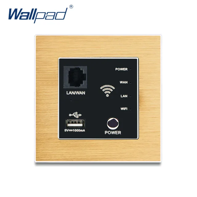 Wall Embedded Wireless WIFI AP Router Phone USB Socket Outlet Wall ...