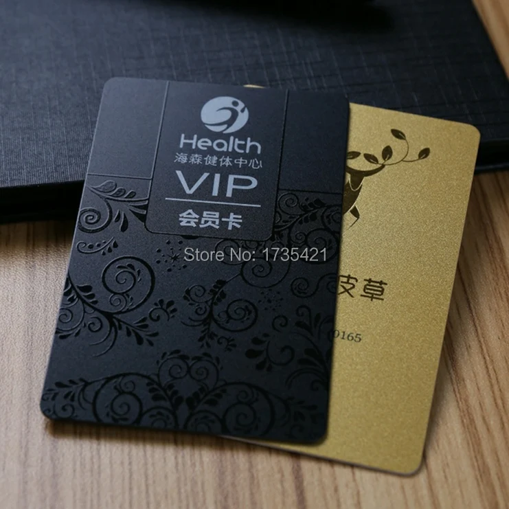 custom pvc plastic printing business membership club VIP card with ...