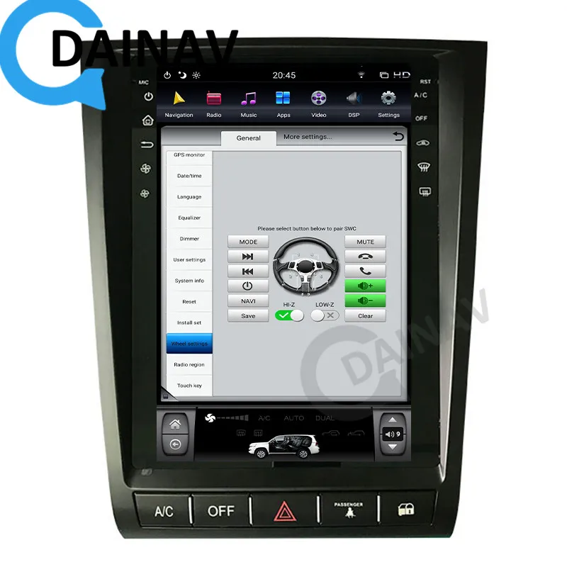 2 Din Vertical Screen Android Car GPS Navigation For LEXUS GS 2004 2011 ...