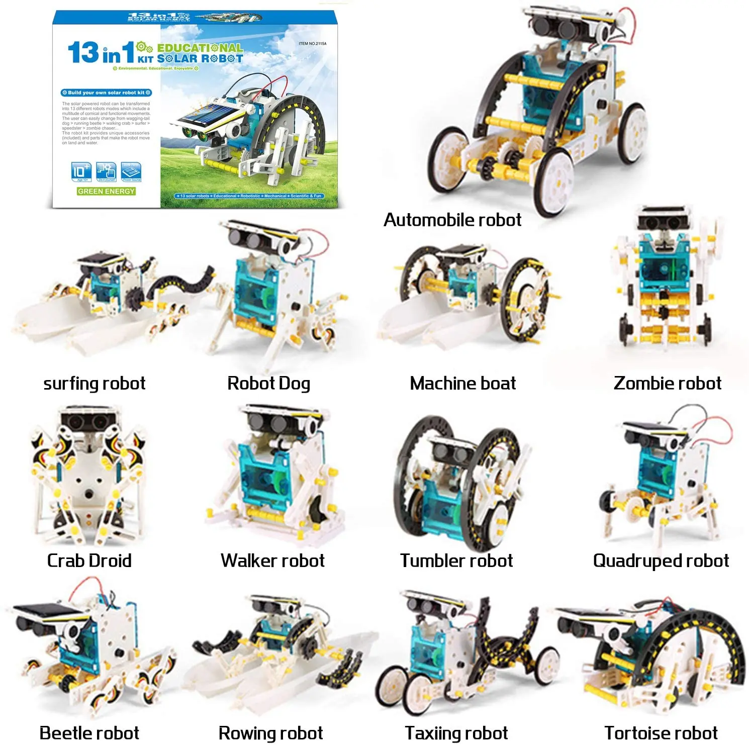 Solar-Robots-13-In-1-Convertible-Robot-Kit-Educational-Toy-DIY-Robotics ...