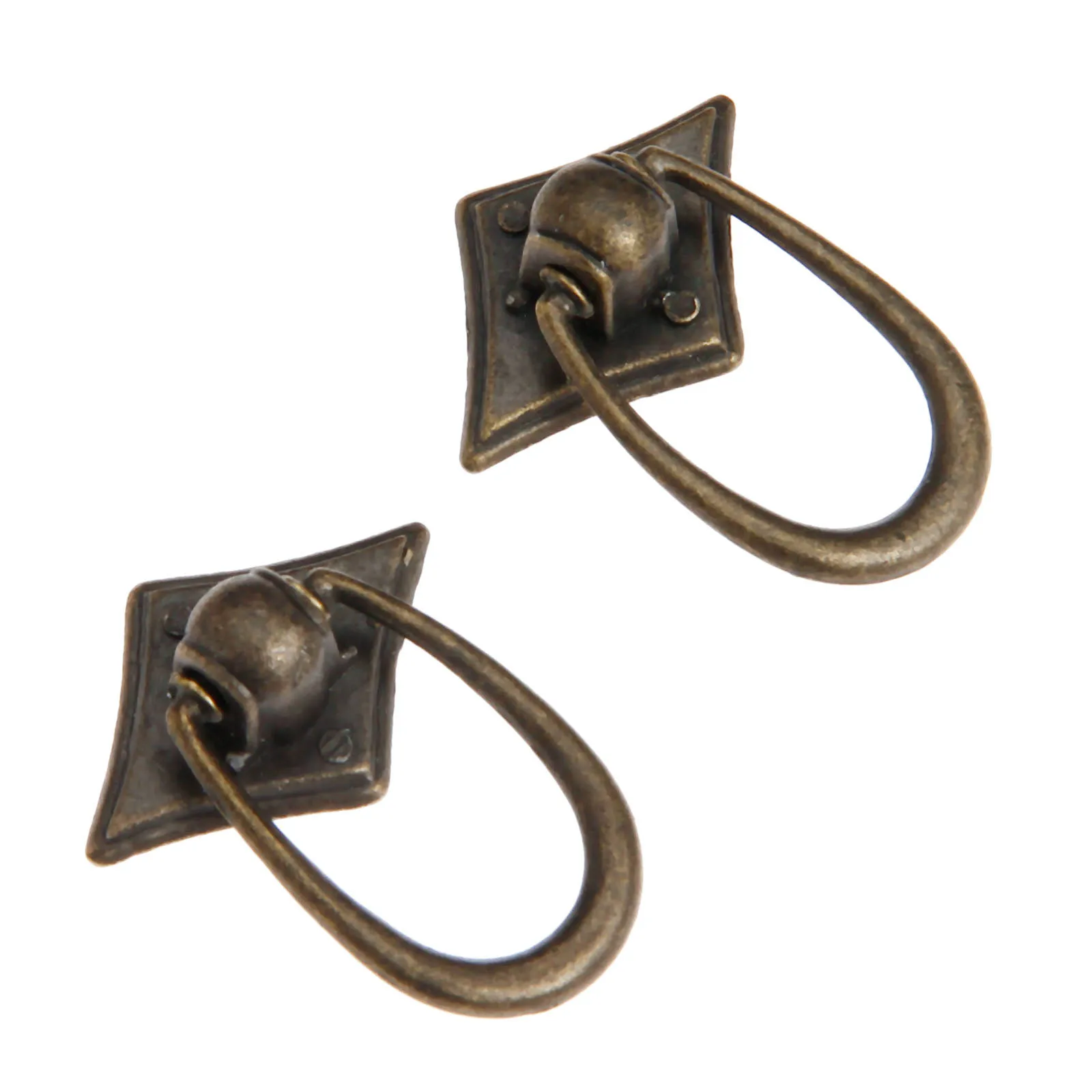2sets-Ring-Handle-Antique-Bronze-Pull-30x40mm-w-screw-Drawer-Door ...