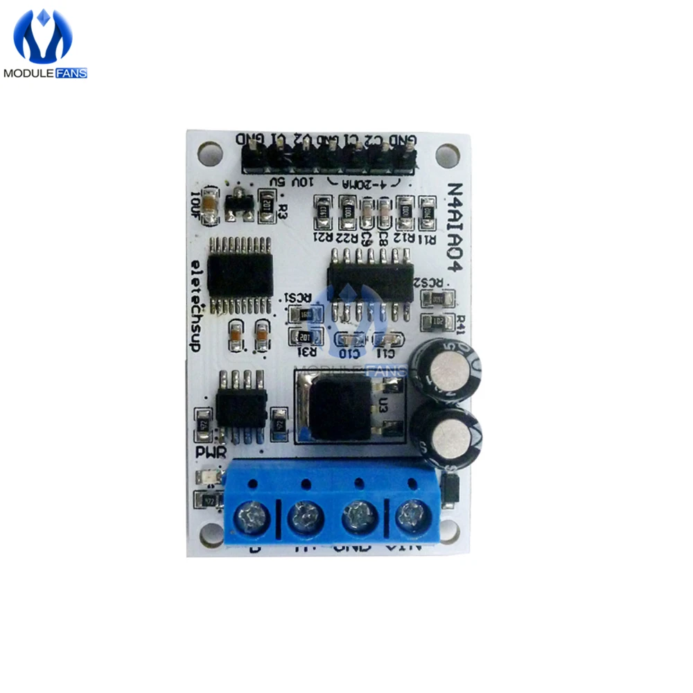 Generic 4-20ma Rs485 Voltage Current Analog Collector Adc Modbus Rtu 4 ...
