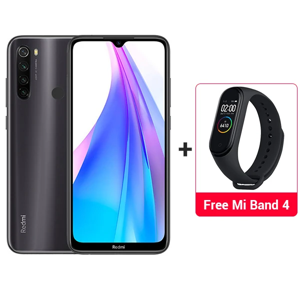 Xiaomi Redmi Note 8 T, глобальная версия, 4 ГБ, 64 ГБ, 48 МП, четырехъядерный процессор ...