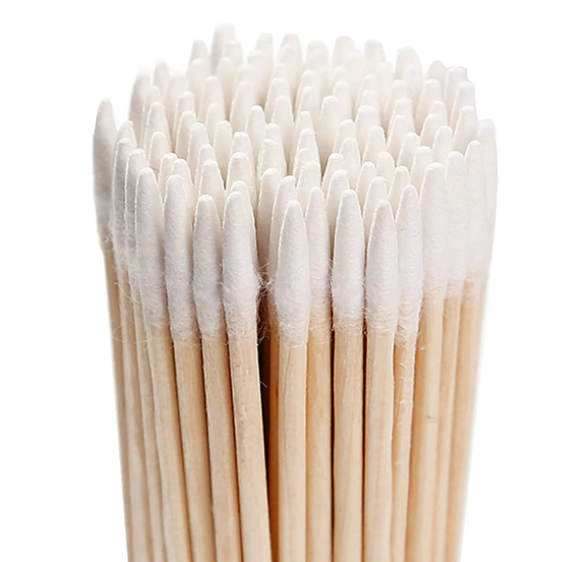 COTON-TIGE - CURE-OREILLE,01--Coton tige en bois, 100 pièces, pour ...