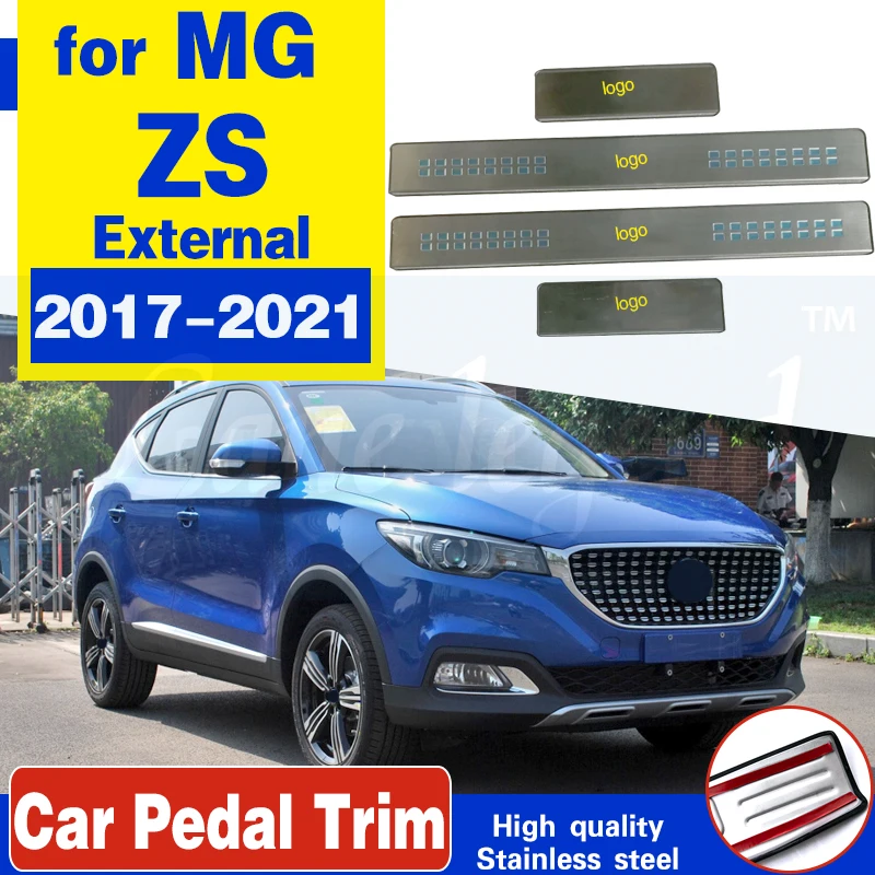 For-Mg-Zs-EV-2020-Car-Door-Sill-Scuff-Plate-Trim-Auto-Protector ...