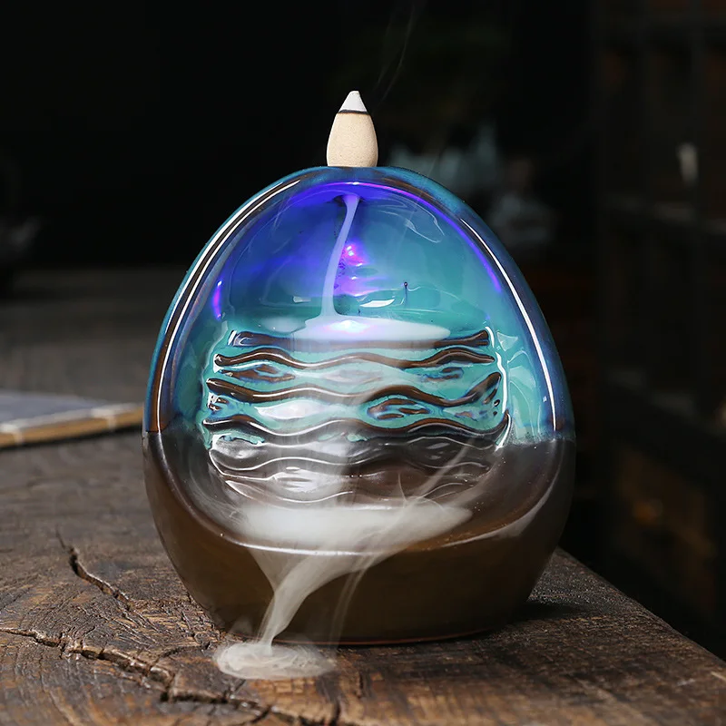 Ceramic-LED-Backflow-Incense-Holder-Waterfall-Incense-Burner-with-20 ...