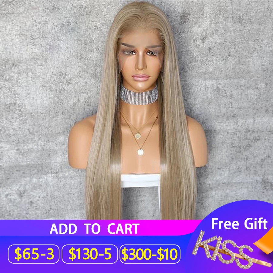 Pelucas de cabello humano liso con malla frontal para mujer, pelo Remy ...