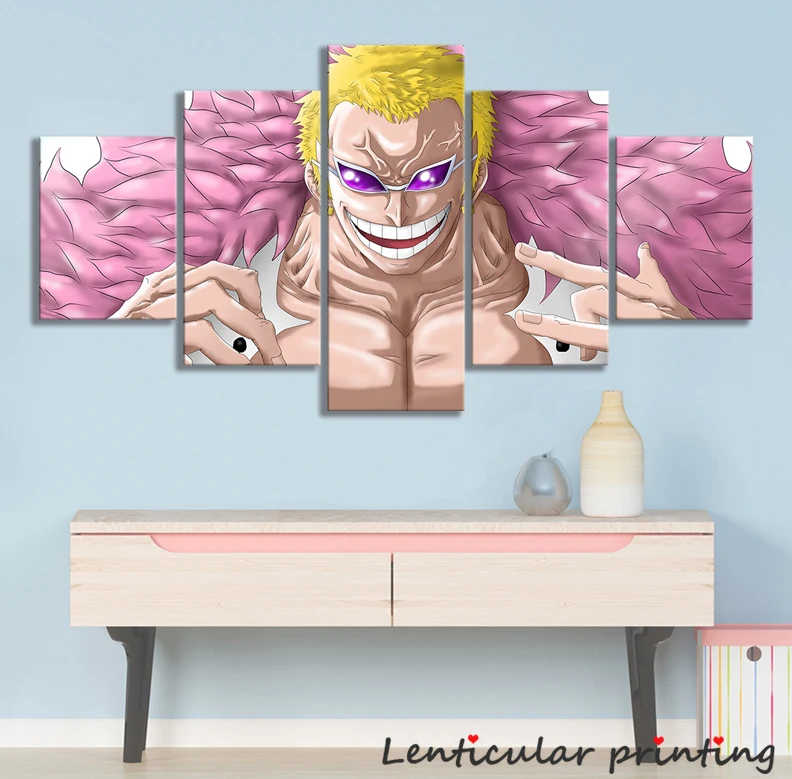 6 designs ONE PIECE Donquixote Doflamingo Canvas Wall Poster | One ...