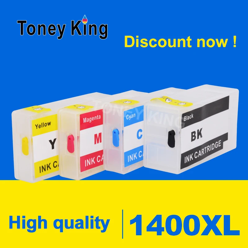 Toney cartucho de tinta recargable King PGI 1400, para impresora Canon ...