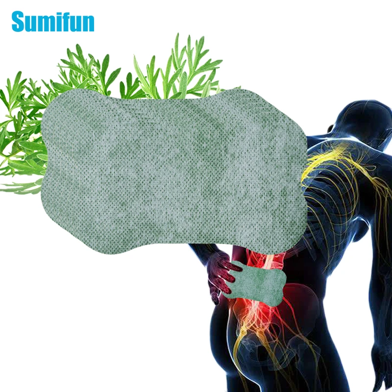 Sumifun 12pcs Lumbar Spine Plaster Wormwood Extract Analgesic Plaster ...