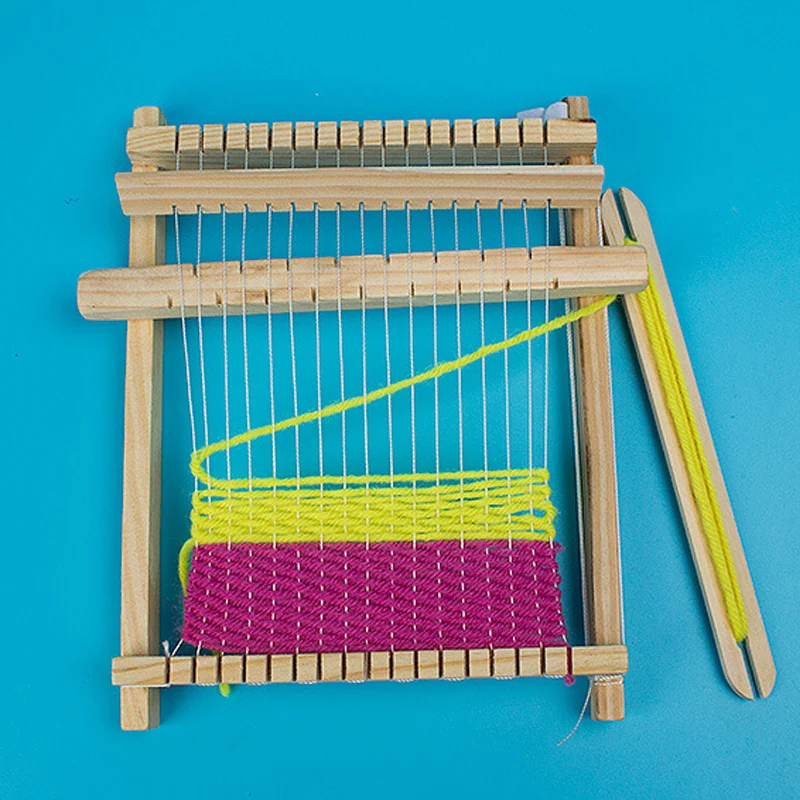 Hand-knitting Loom Kit Fun Toy Kids Wooden Diy Science Set - AliExpress
