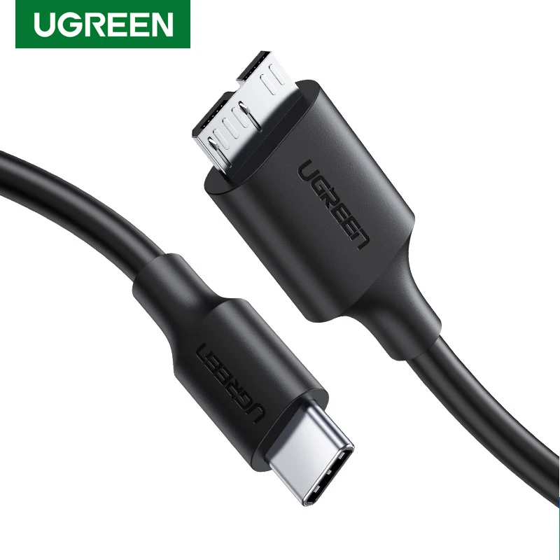 Ugreen-Cable conector USB tipo C a Micro B 3,0 para HDD, SSD, disco ...
