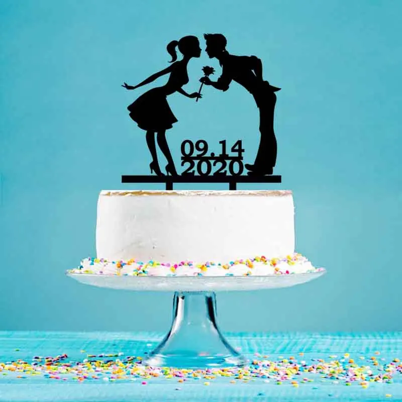 Ki-iselle-tirilmi-d-n-pastas-Topper-zel-tarih-gelin-damat-siluet-kek ...