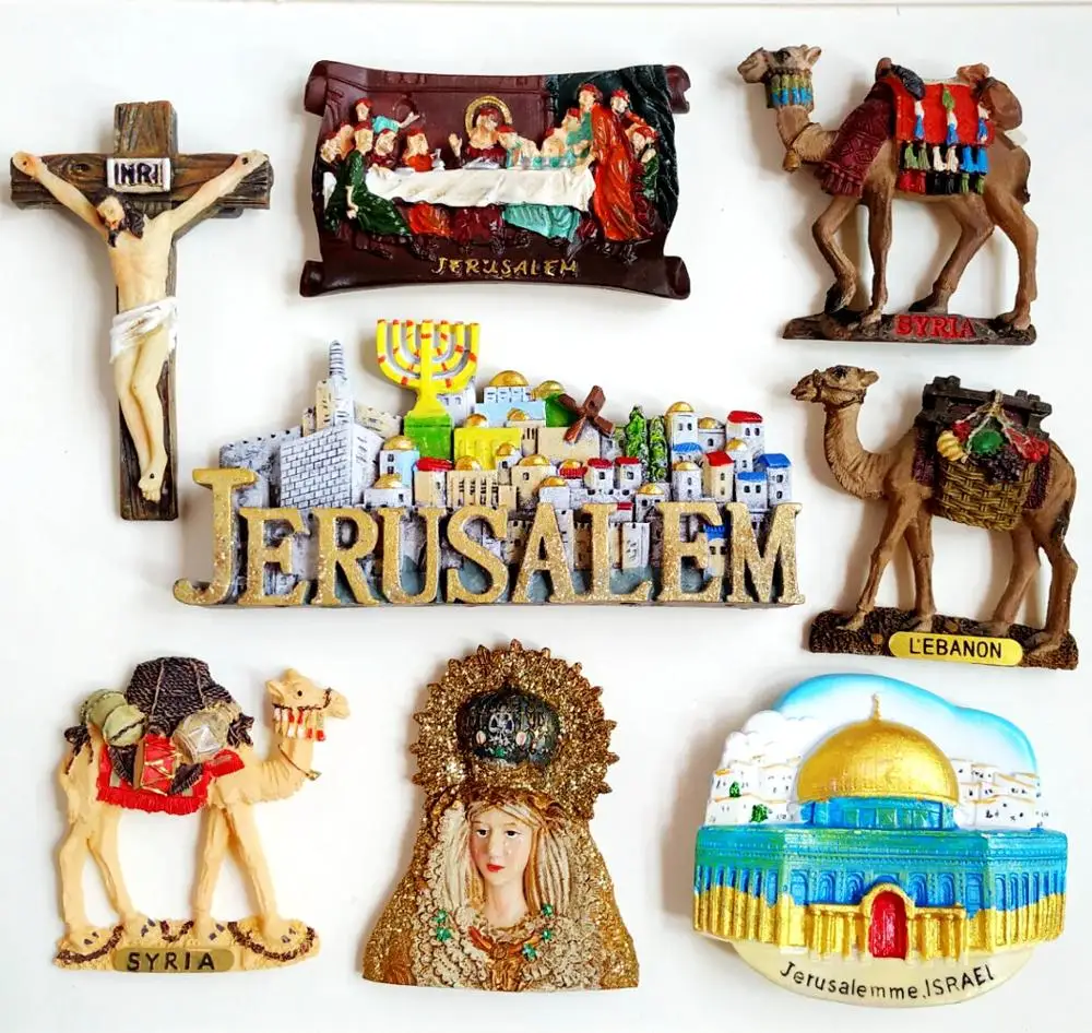 Israel The Ancient City Of Jerusalem Seven Candlesticks 3d Fridge ...