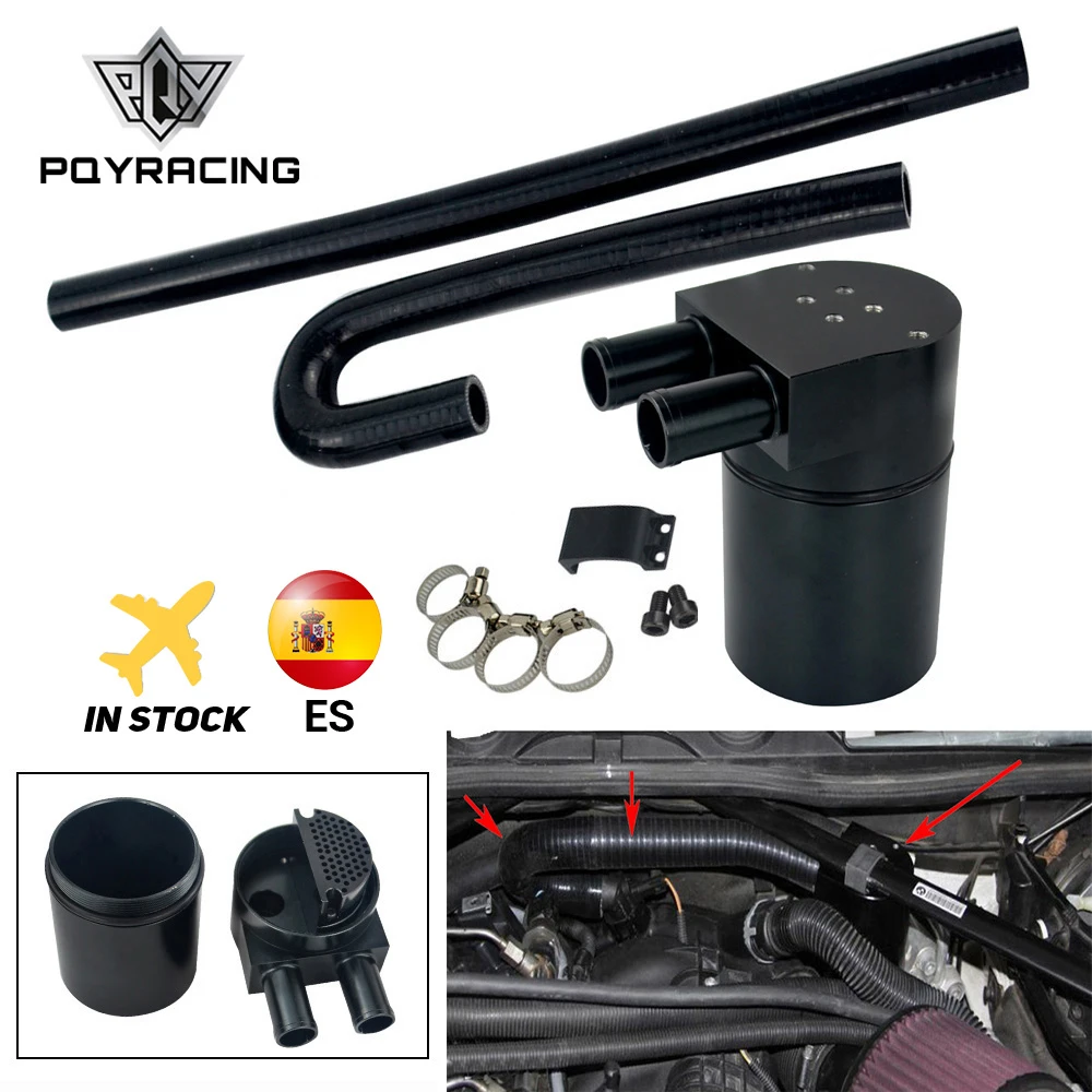 High Performance Black Aluminum Alloy Reservior Oil Catch Can Tank For ...