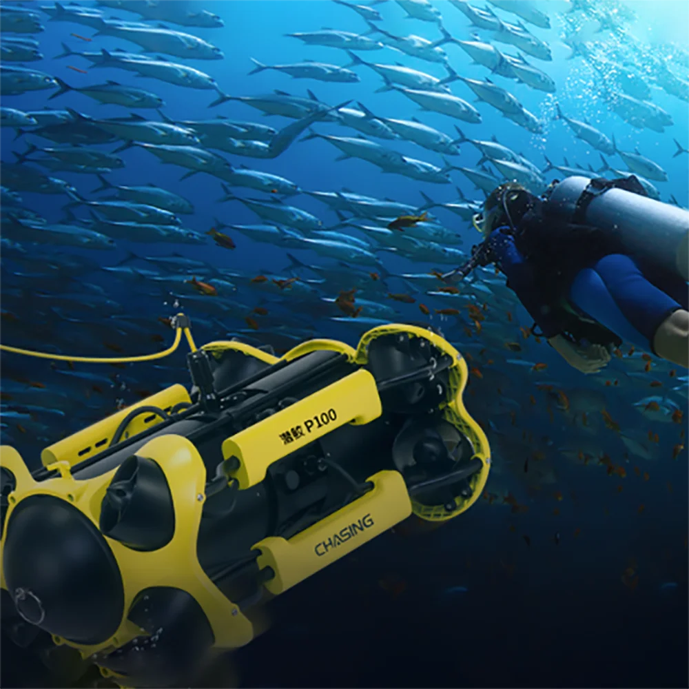 CHASING M2 ROV | Professional Underwater Drone 4K UHD Camera 함께 Robotic Arm Use 용 Rescue 및 ...