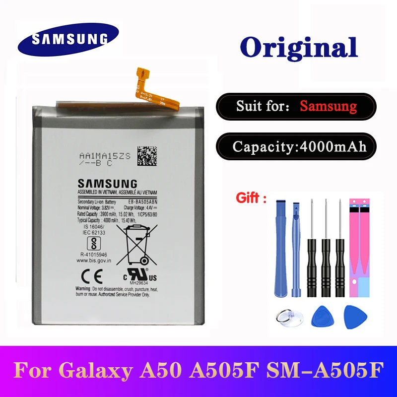 5pcs/lot Original Battery For Samsung Galaxy A50 A505F SM A505F Phone ...