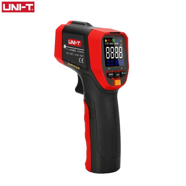 UNI-T Non Contact Infrared Laser Thermometer HD Color Screen Industrial ...