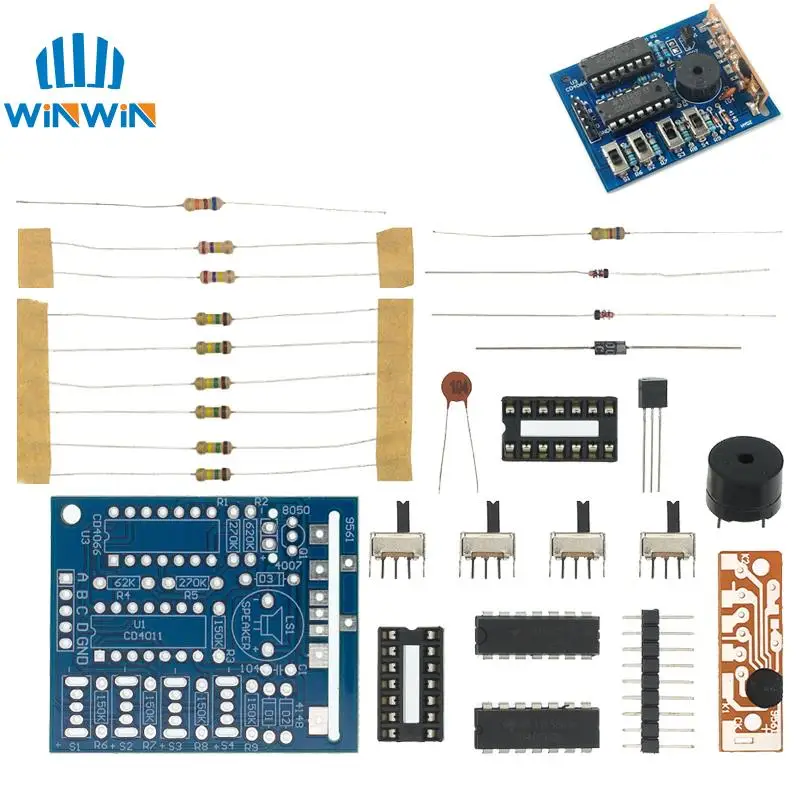 16 Music Sound Box BOX 16 Board 16 Tone Electronic Module DIY Kit Parts ...