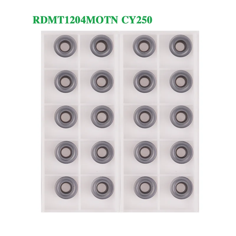 10pcs RDMT0802 RDMT10T3 RDMT1204 MOTN CY250 Carbide Insert CNC Lathe ...
