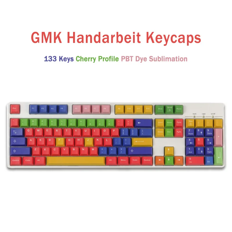 133 tasten GMK Handarbeit Tastenkappen PBT Sublimation Mechanische ...