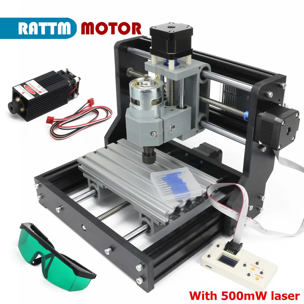 GRBL control mini CNC laser engraving machine 1610 Pro 3 Axis with ...