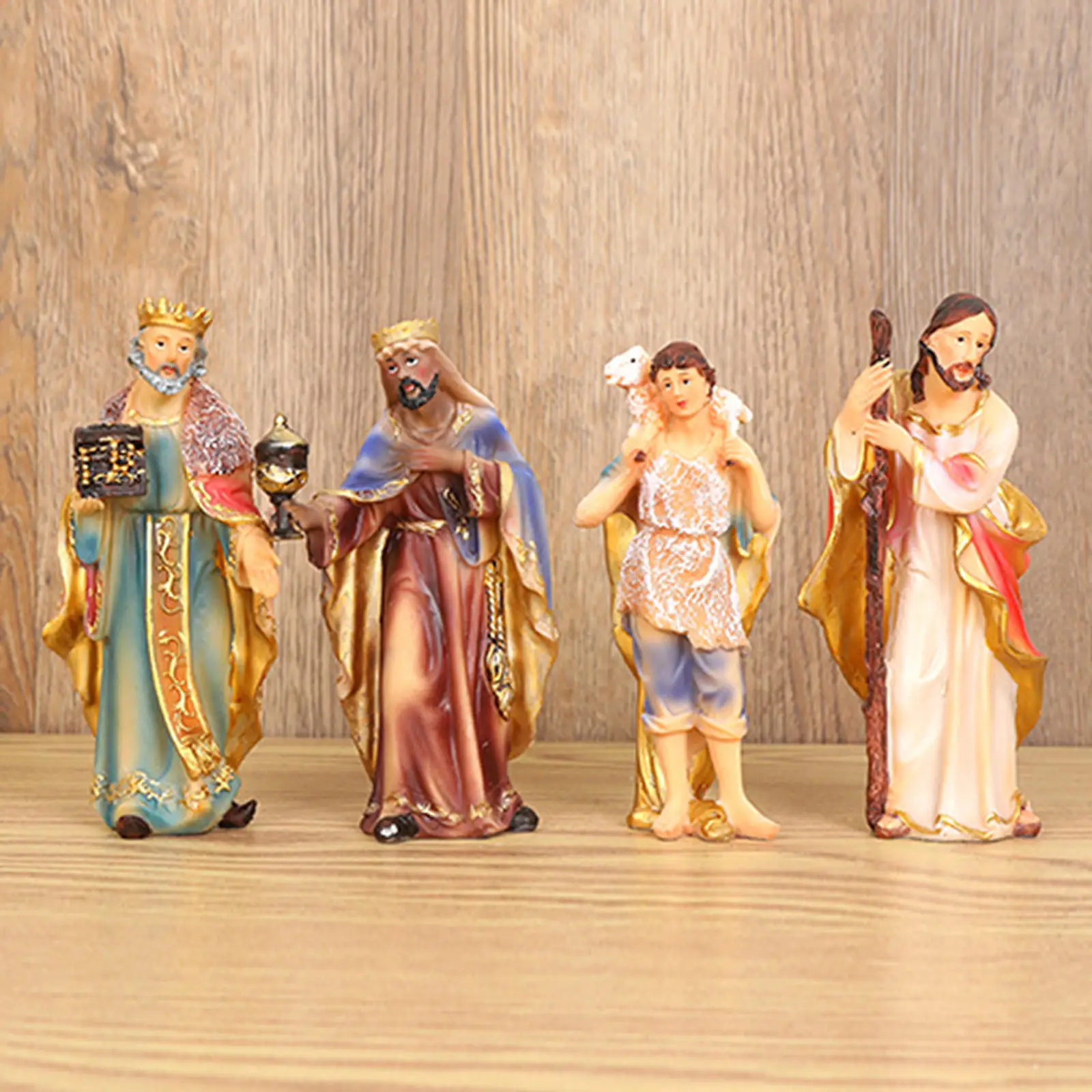 11pcs Traditional Nativity Figurine Set Jesus Ornaments Playset ...