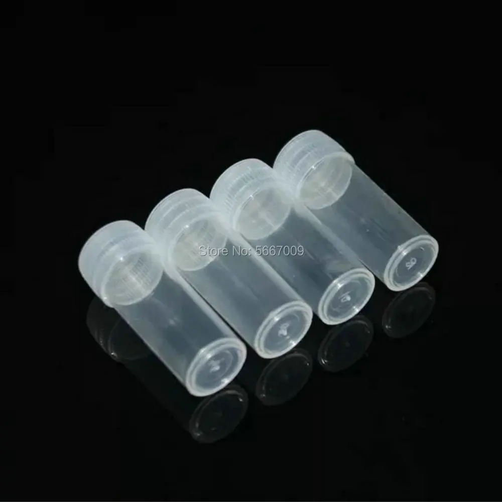50Pcs-Lab-Plastic-5ml-Sample-Bottle-Small-Vial-Medicine-Pill-Powder ...