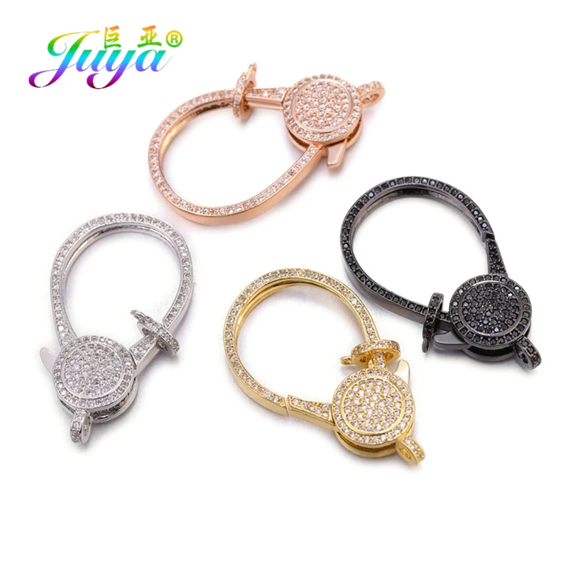 Juya Luxury Zircon Lobster Clasps Docorative Fastener Screw Lock Bolt ...