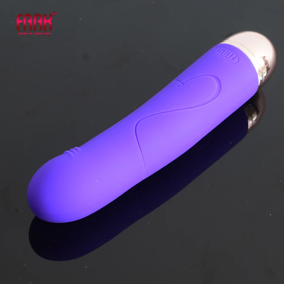 FAAK-silicone-wand-vibrator-curved-g-spot-stimulate-ribbed-vibrating-anal-plug-dildos-clit ...